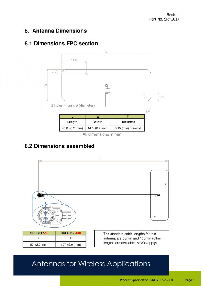 Antenova SRFG017-50 datasheet page 5