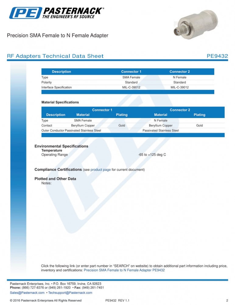 PE9432 technical document page 2