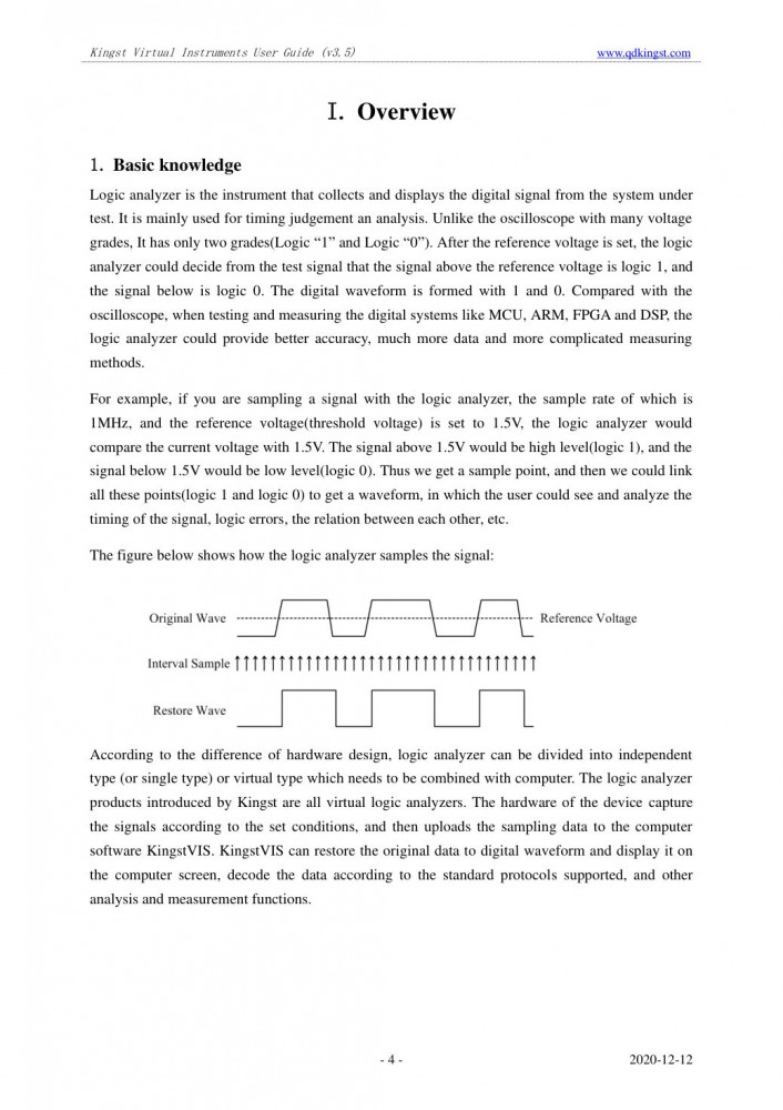 Kingst LA5016 documentation page 4