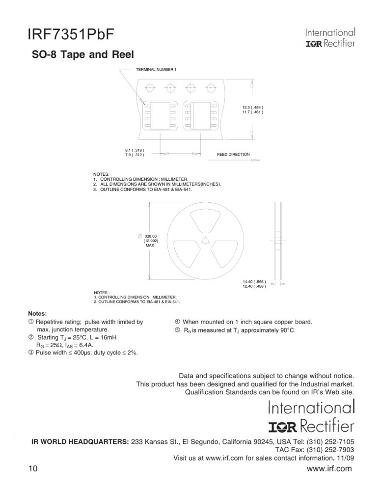 IRF7351TRPBF datasheet page 10