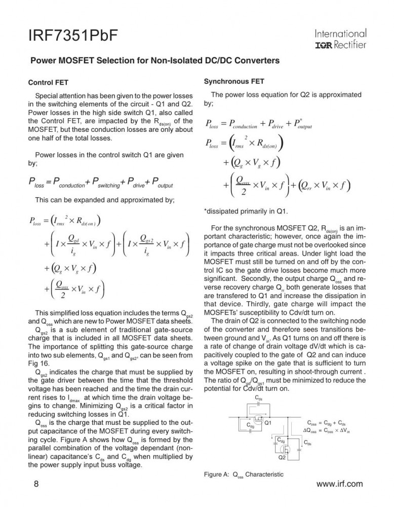 IRF7351TRPBF datasheet page 8