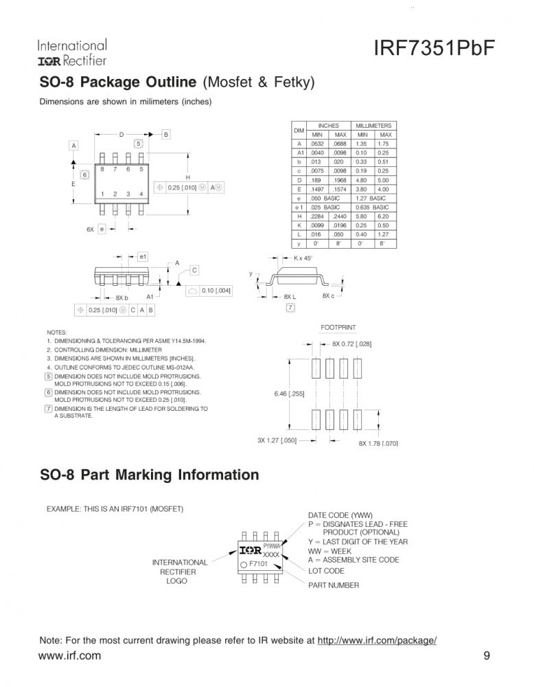 IRF7351TRPBF datasheet page 9