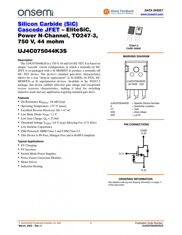 UJ4C075044K3S datasheet page 1