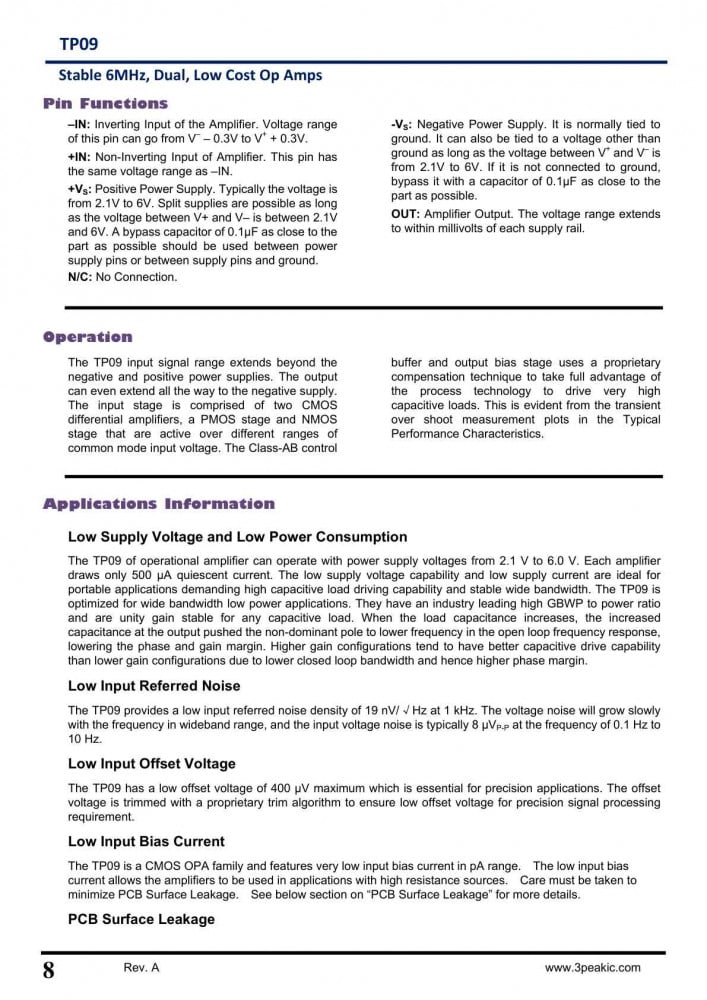 TP09-SR datasheet page 8