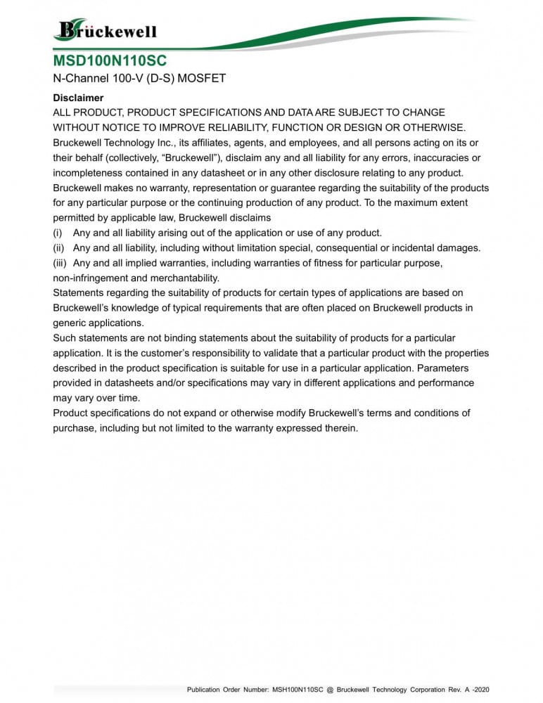 MSD100N110SC datasheet page 6