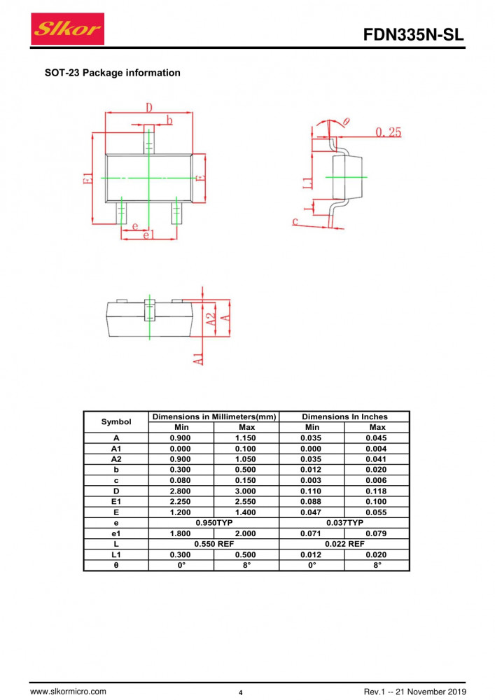 FDN335N-SL datasheet page 4