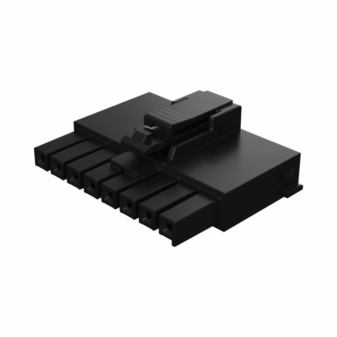 Ultra-Fit Tangless Receptacle Housing, 3.50mm Pitch, Single Row, 8 Circuits, Black, Glow-Wire Capable for sale