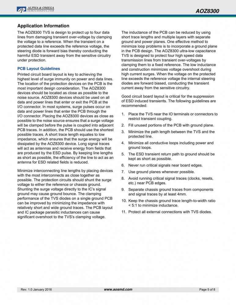 AOZ8300CI-03 datasheet page 5