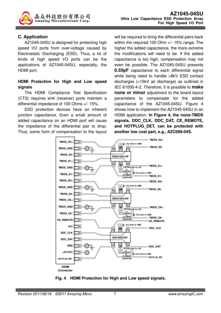 AZ1045-04SU datasheet page 7