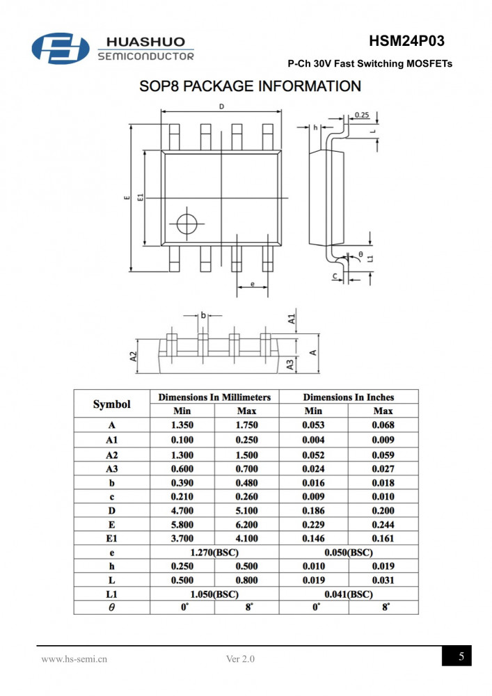 HSM24P03 datasheet page 5