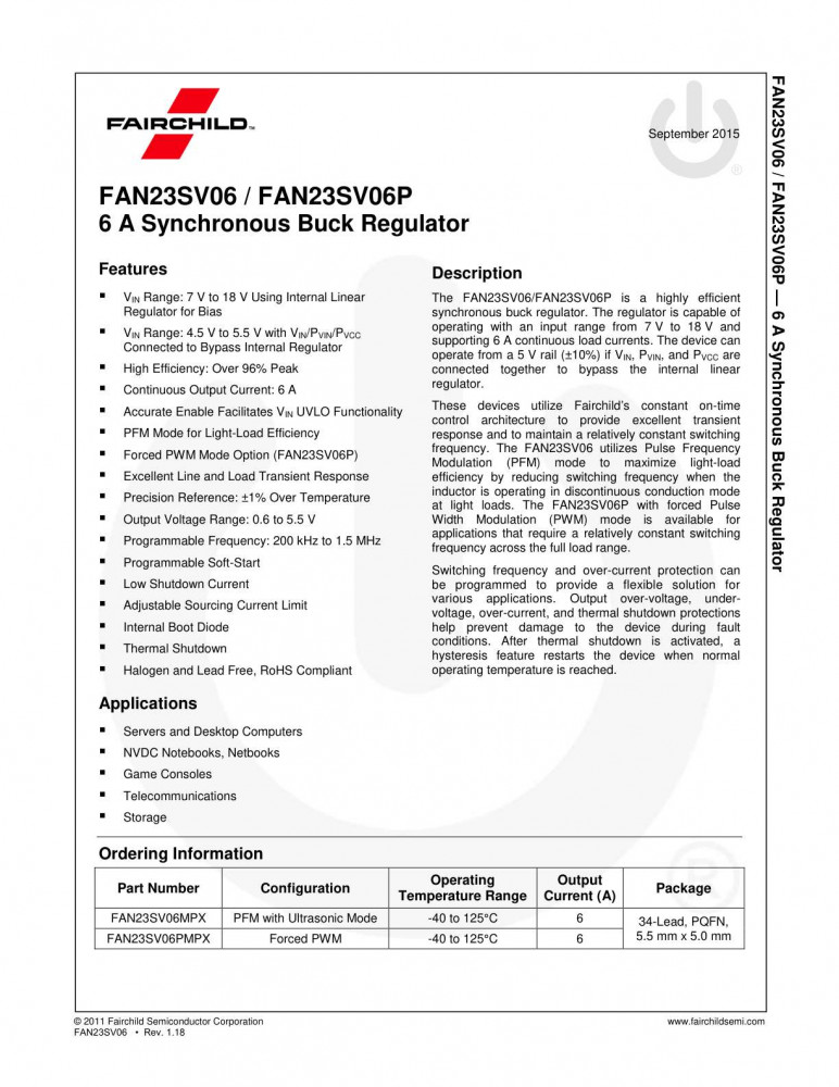 FAN23SV06 datasheet page 2