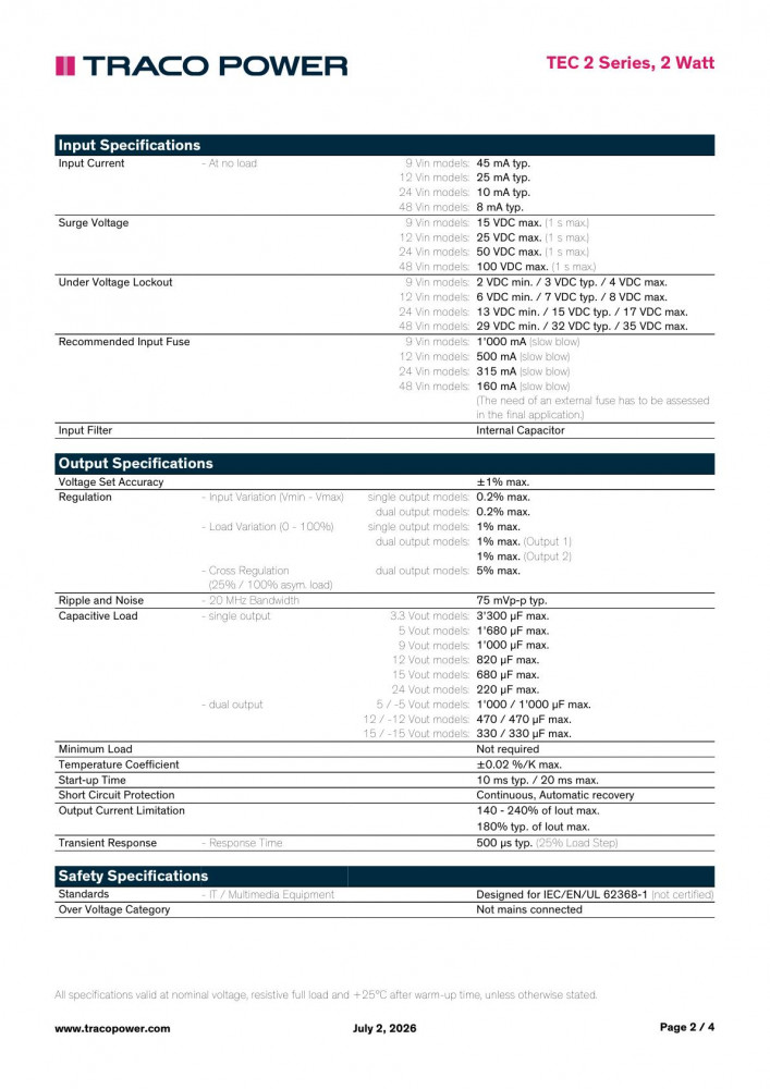TEC 2-0915 technical document page 2