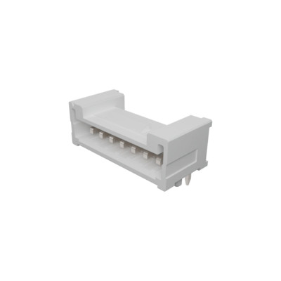 1.25mm Pitch, Micro-Lock Plus PCB Header, Single Row, Right-Angle, Through Hole, Tin-Bismuth Plating, Positive Lock, 7 Circuits, Natural (White) for sale