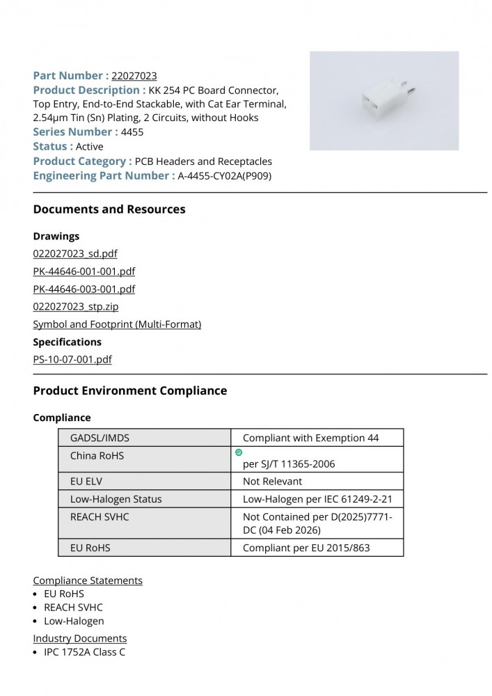 22027023 technical document preview, page 1