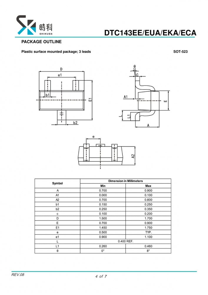 DTC143EE datasheet page 4