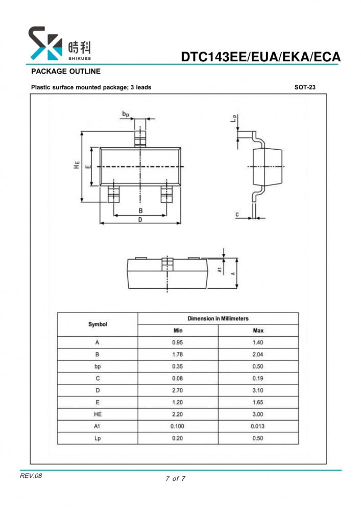 DTC143EE datasheet page 7