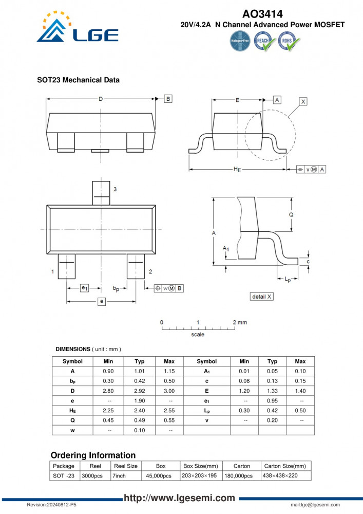 AO3414 technical document page 5