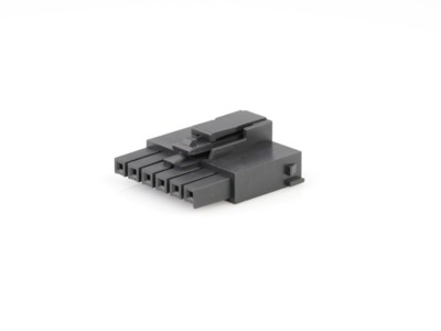 Ultra-Fit Tangless Receptacle Housing, 3.50mm Pitch, Dual Row, 10 Circuits, Black, Glow-Wire Capable