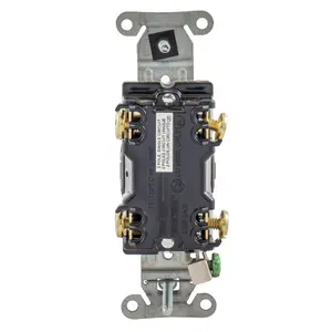 Switches and Lighting Controls, Toggle Switch, Commercial Grade, Double Pole, 20A 120/277V AC, Back and Side Wired, Ivory for sale