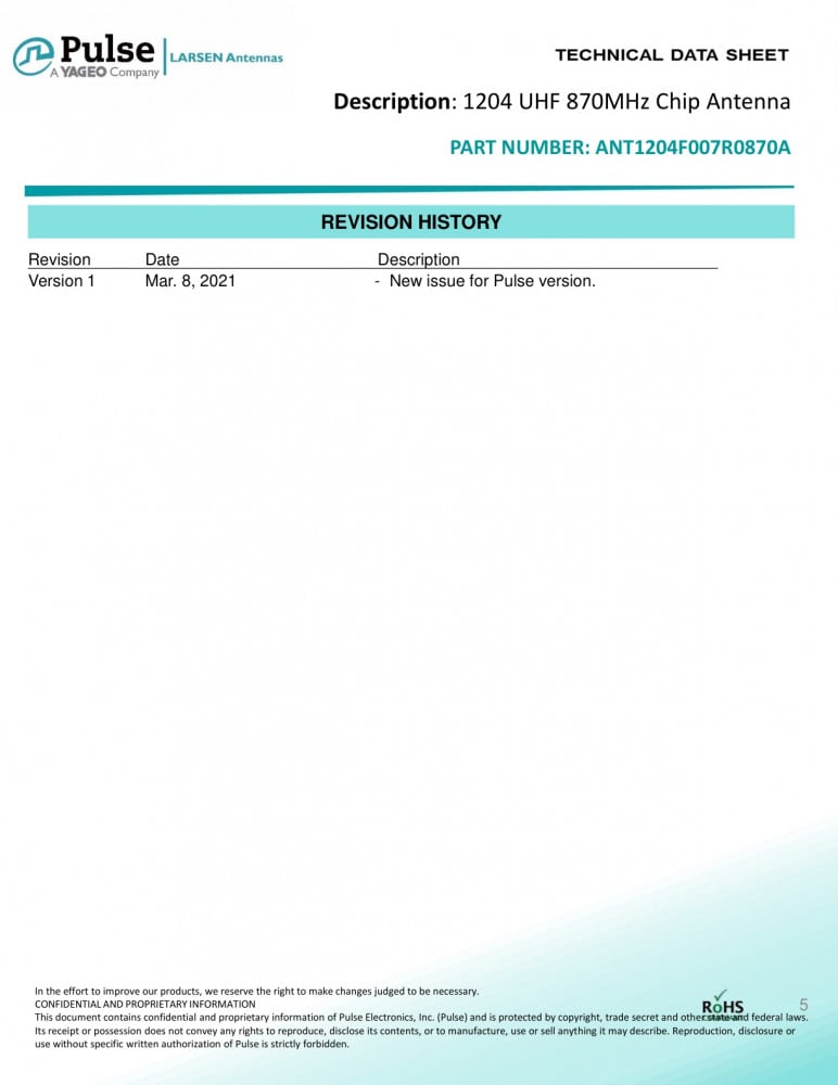 ANT1204F007R0870A datasheet page 5
