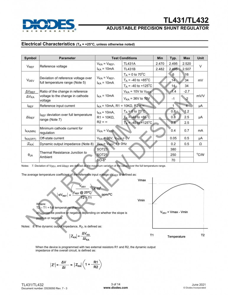TL431 technical document page 3