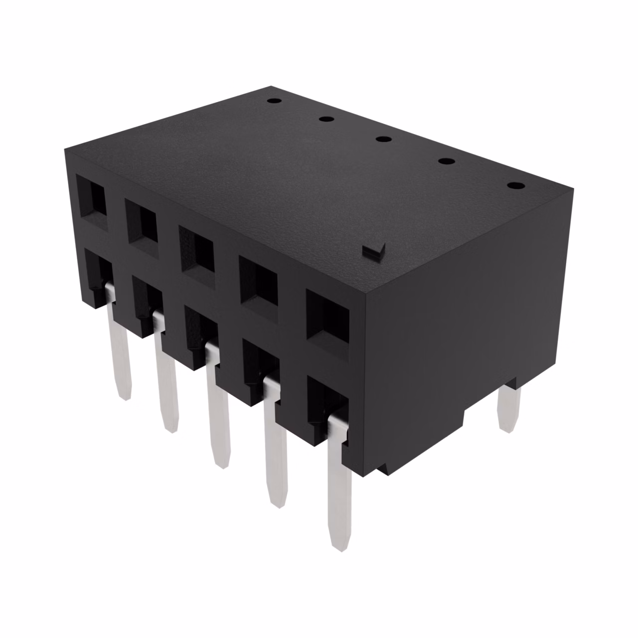 C-Grid III PCB Receptacle, 2.54mm Pitch, Dual Row, Right-Angle, Shrouded, 10 Circuits, 0.12µm Gold (Au) Flash Plating, Straight PCB Pins for sale