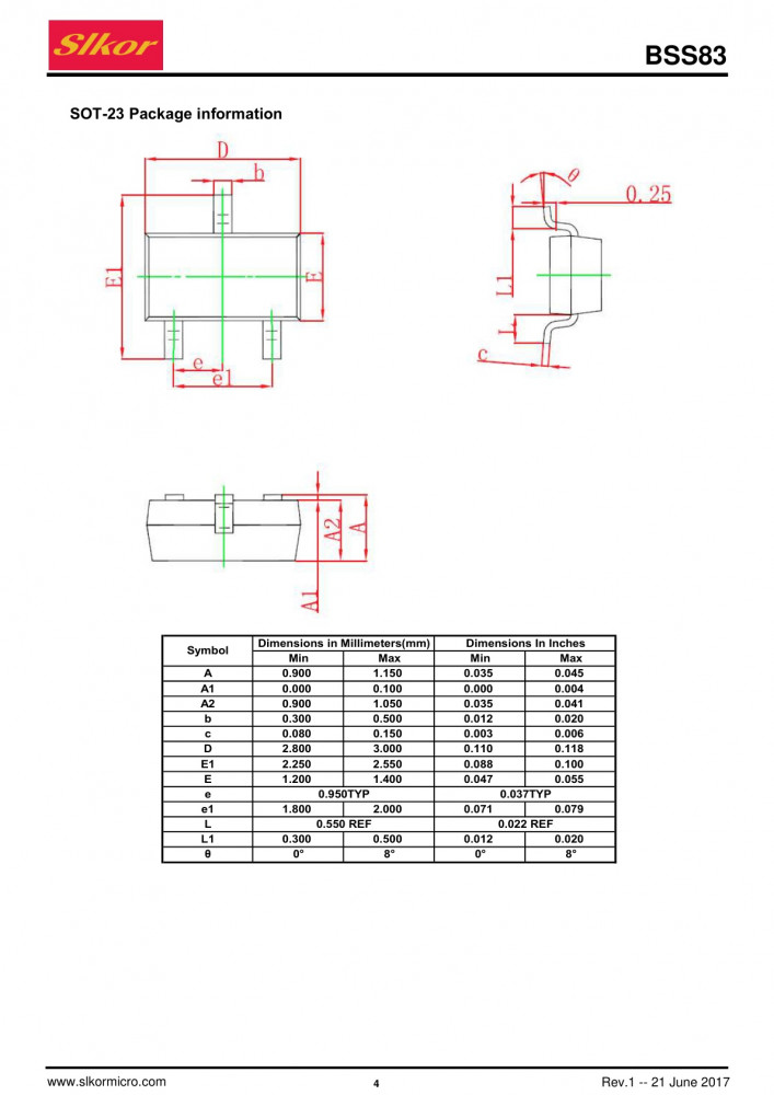 BSS83 datasheet page 4