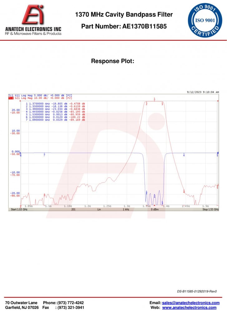 AE1370B11585 technical document page 2