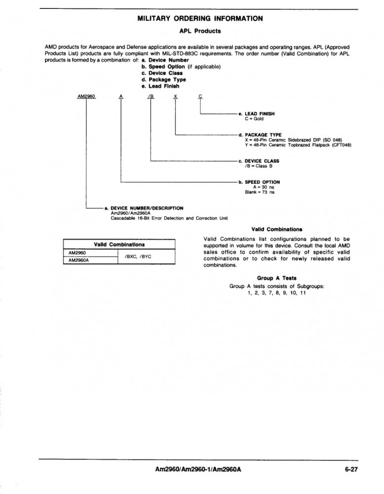 AM2960DC datasheet page 4