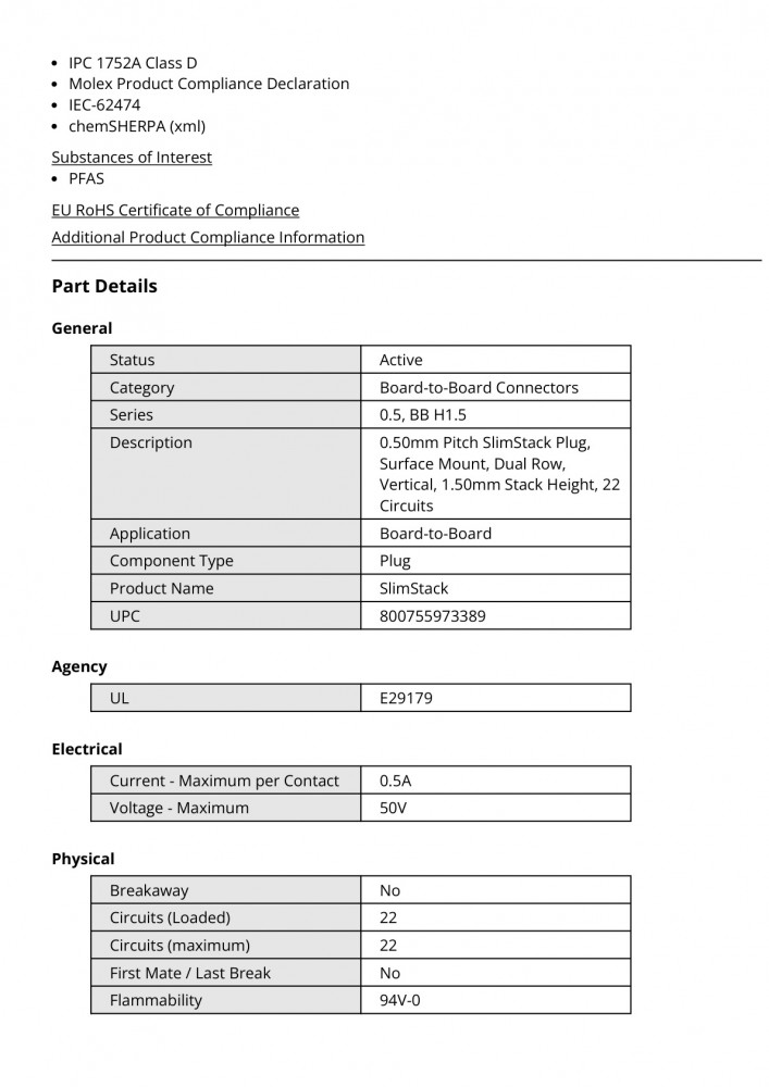 MOLEX 555600227 document preview, page 2