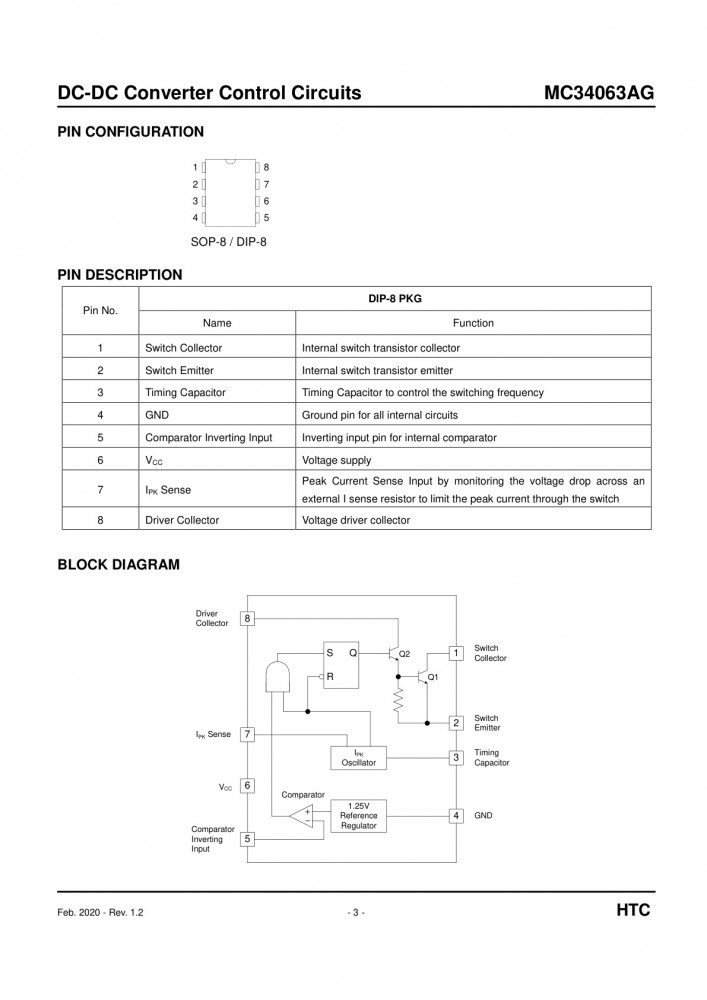 MC34063AGD datasheet page 3