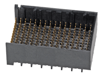 Impact 100 Ohm 4 Pair Vertical Backplane Header, Unguided, Right Endwall, 16 Columns, 192 Circuits, Pin Length 4.50mm, Plated Through Hole Dimension 0.39mm, Lead-Free for sale