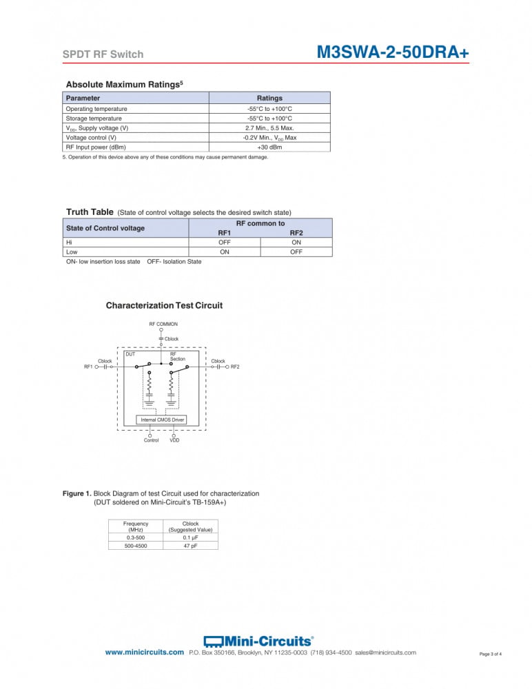 M3SWA-2-50DRA+ datasheet page 3
