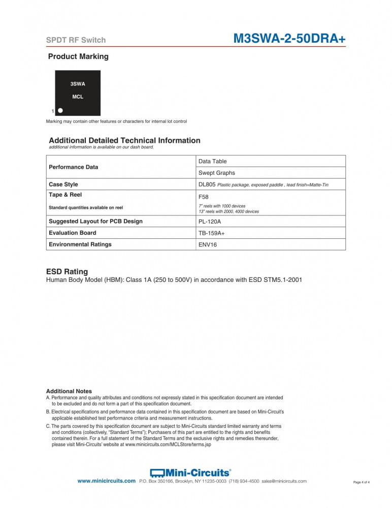 M3SWA-2-50DRA+ datasheet page 4