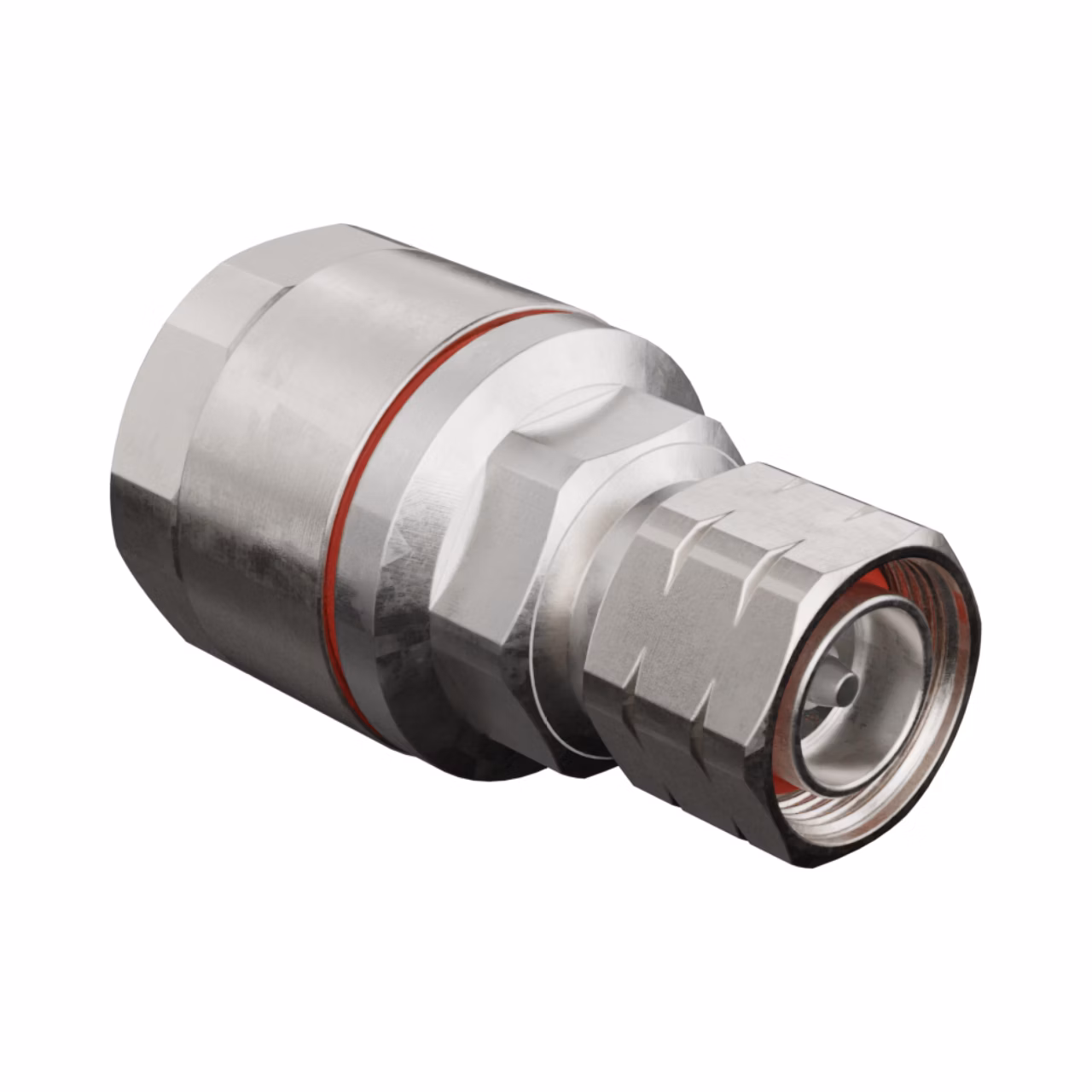 DIN 7/16 Plug, Straight, Clamp, 1-1/4