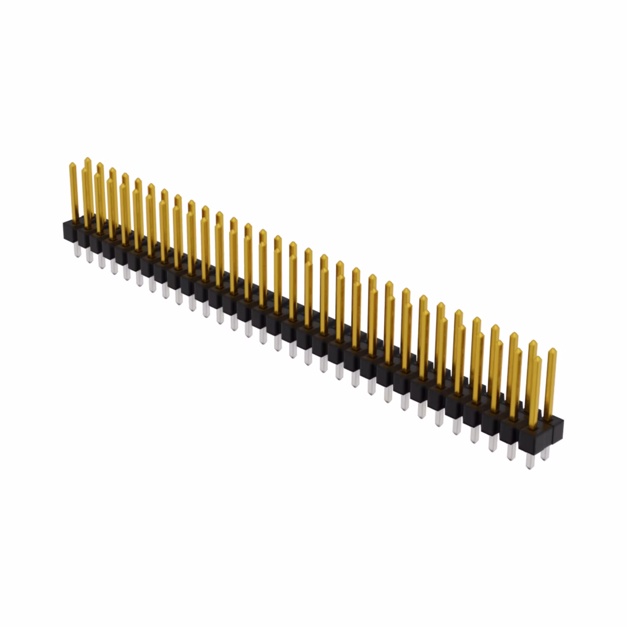 C-Grid Header, 2.54mm Pitch, Through Hole, Dual Row, Vertical, 62 Circuits, 0.75µm Gold (Au) Plating, Tube without Cap Packaging, Lead-Free for sale