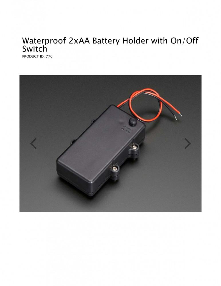 Adafruit 770 technical reference page 1
