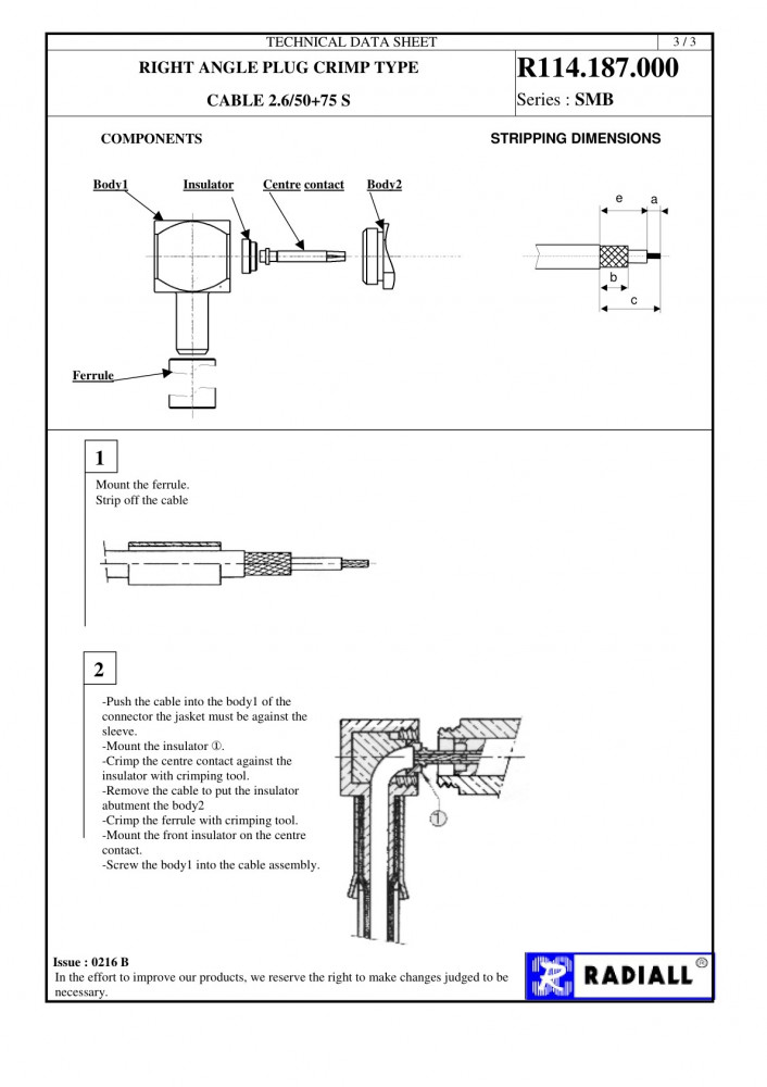 Radiall R114187000 datasheet image, page 3