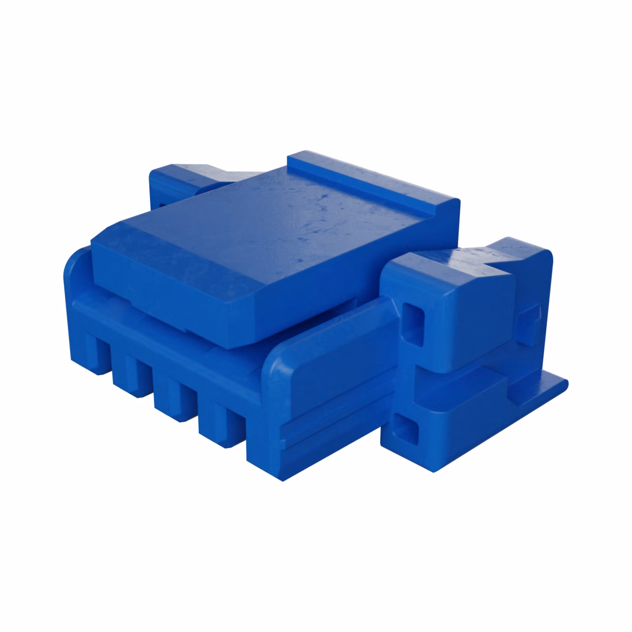 Micro-Lock Plus TPA Type Receptacle Housing, 1.25mm Pitch, Single Row, Positive Lock, 4 Circuits, Blue for sale