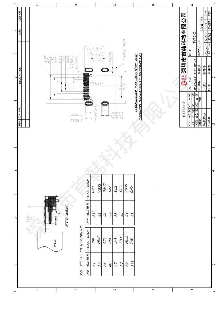 SHOU HAN SH2-U262-161N-4BVC11 specification page 2