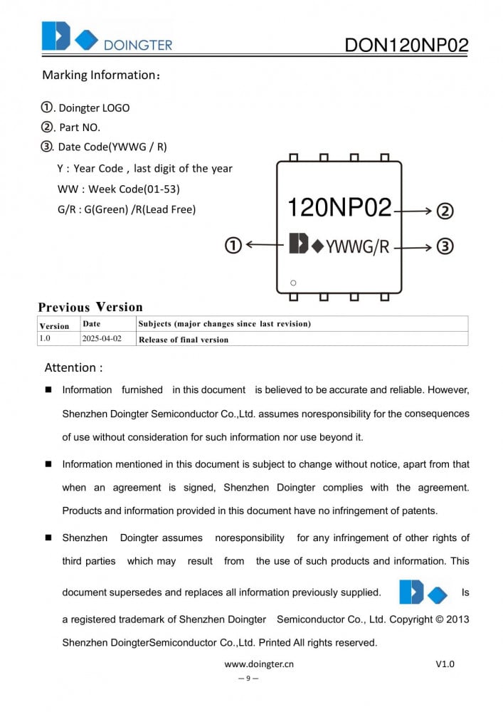 DON120NP02 datasheet page 9