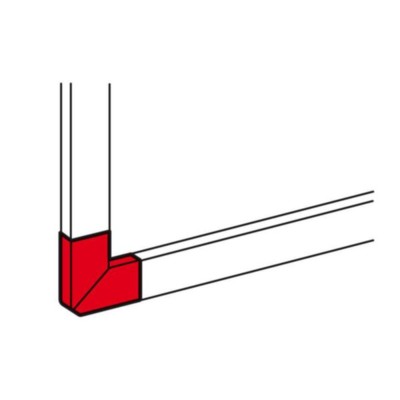 Left or right end cap for DLP universal trunking 50x105mm (with 65mm cover)