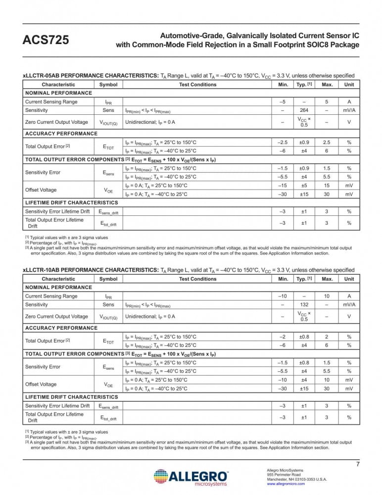 ACS725 datasheet page 7