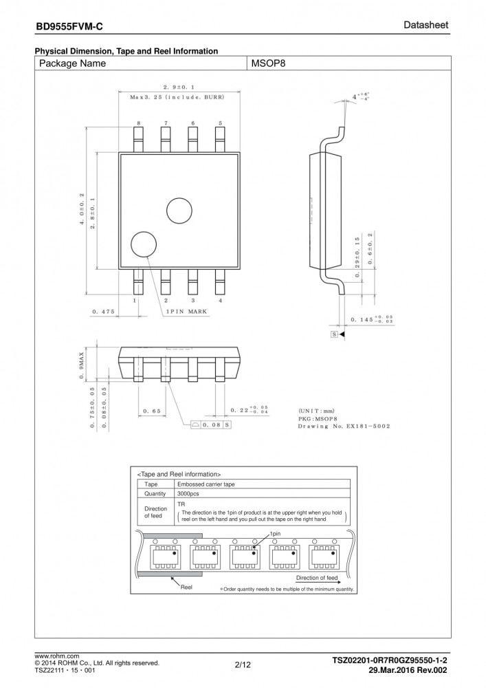 BD9555FVM-C datasheet page 2