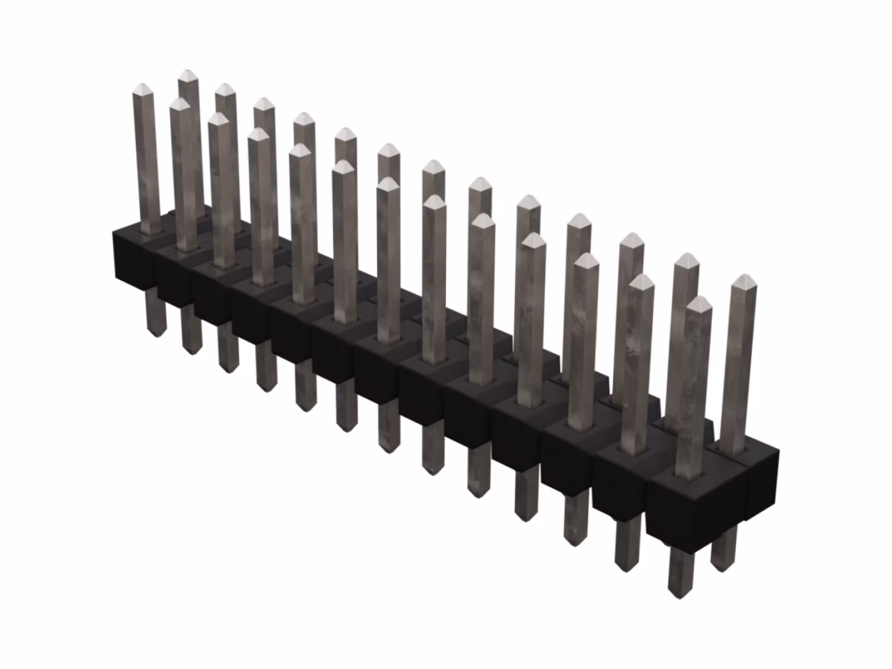 C-Grid Header, 2.54mm Pitch, Through Hole, Dual Row, Vertical, 26 Circuits, 2.54µm Tin (Sn) Plating, Tray Packaging, Lead-Free for sale