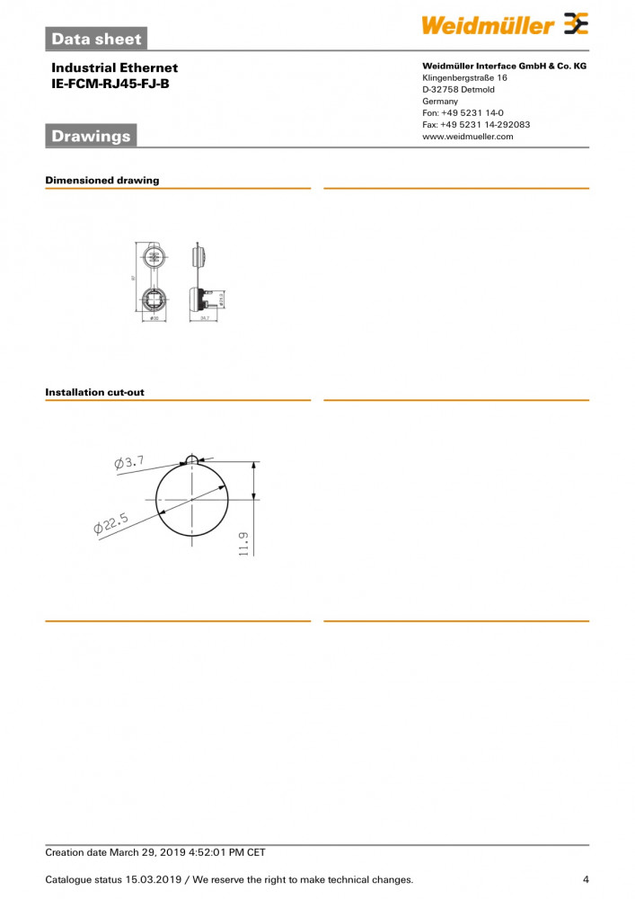 WEIDMULLER 1018820000 technical document page 4