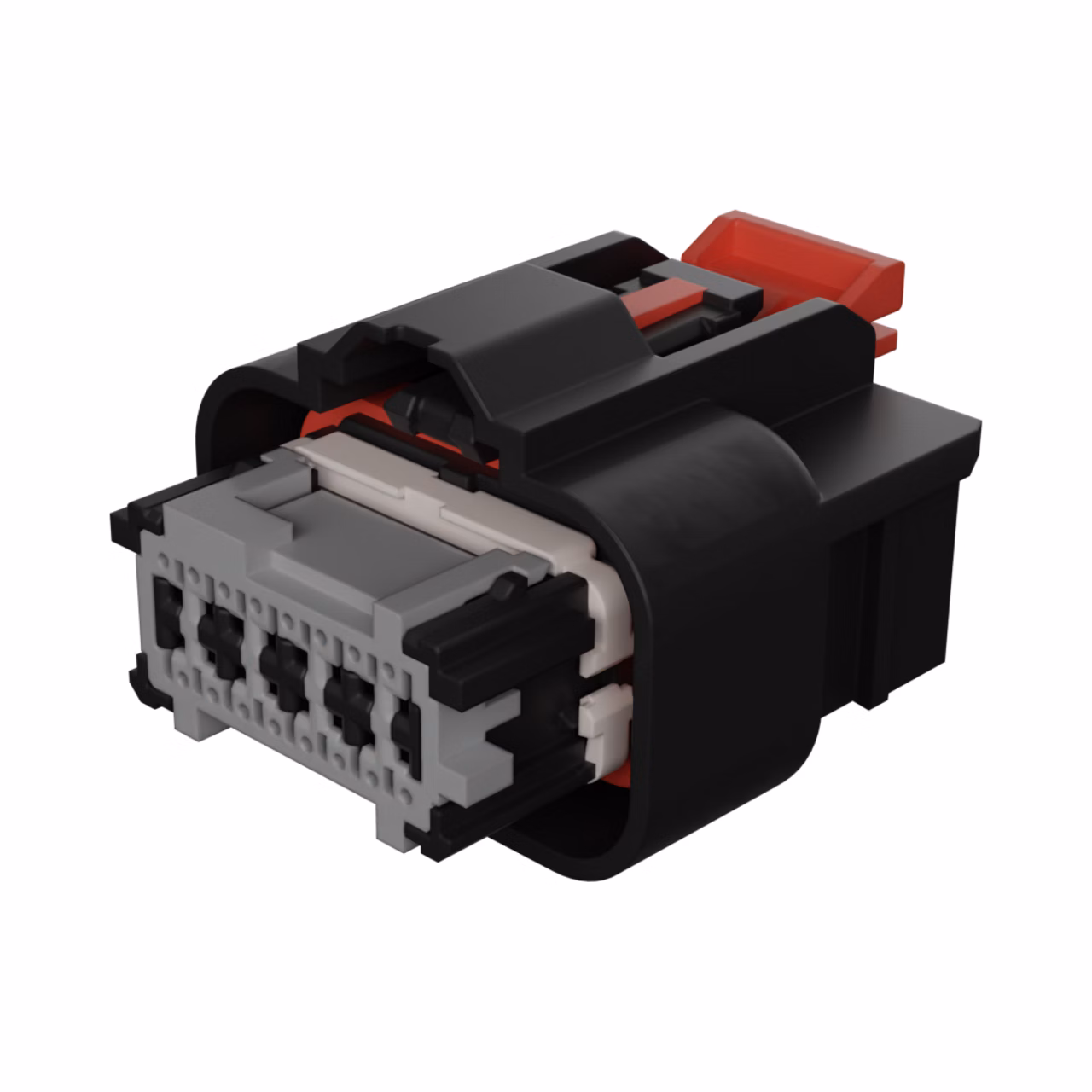 Mini50 Sealed Receptacle Housing, Dual Row, with CPA, 16 Circuits, Polarization Option B, Light Gray for sale