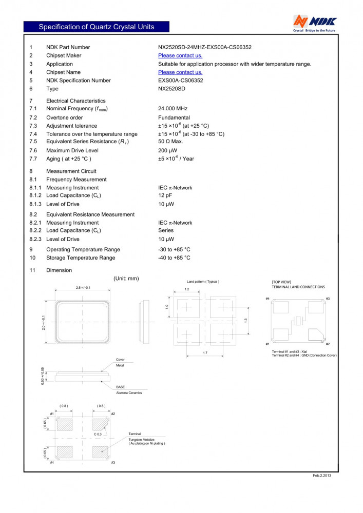 NX2520SD-24MHZ-EXS00A-CS06352 technical document page