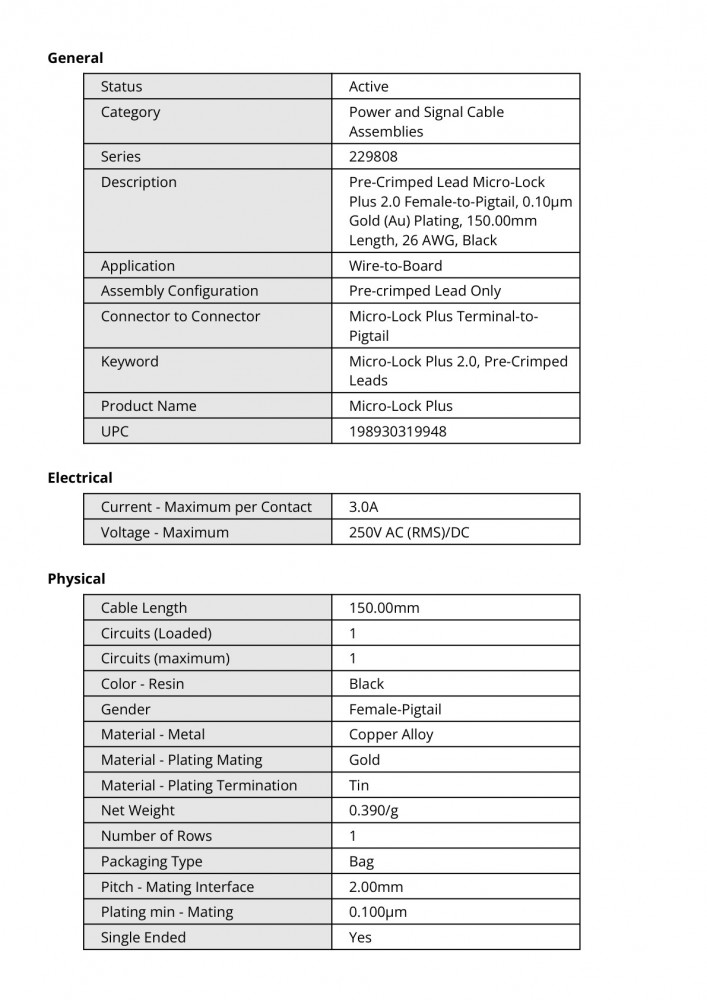 MOLEX 2298081212 product document image, page 2