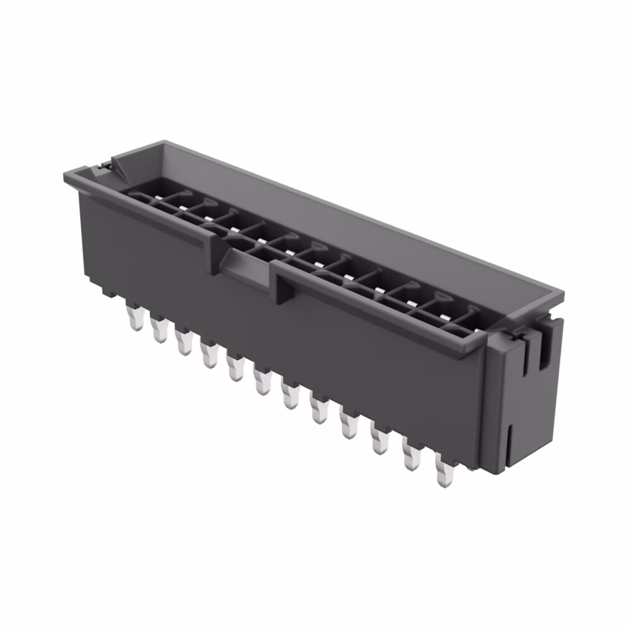 Mini-Fit BMI Header, Compliant Pin Interface, Dual Row, Vertical, 24 Circuits, 4.55mm Tail Length, Matte Tin (Sn) Plating for sale